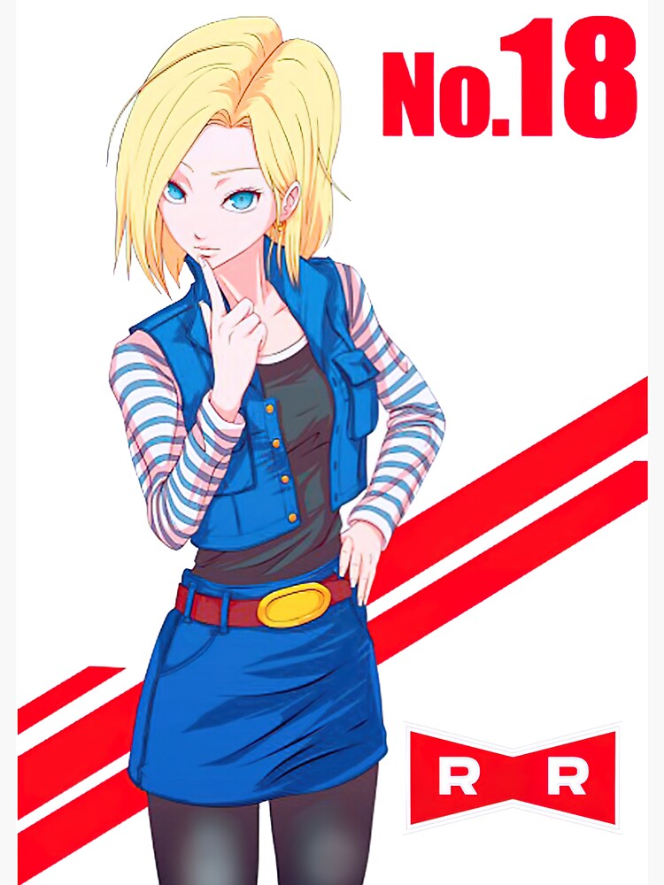 "Android Number 18" Sticker for Sale by NathanielHast | Redbubble
