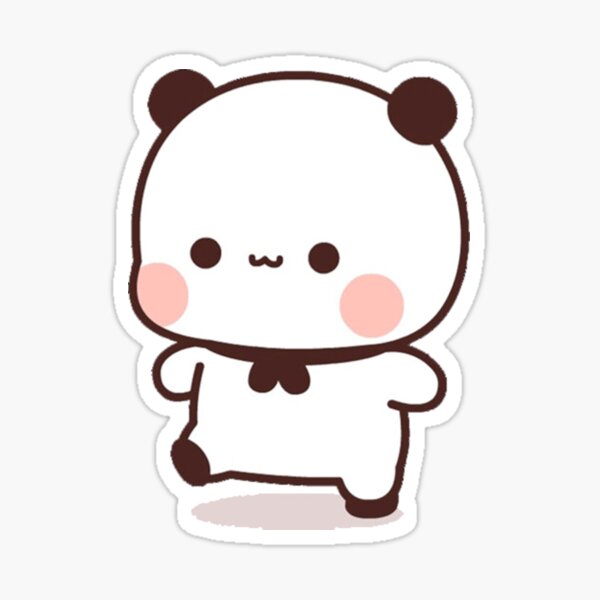 "Cute Bubu Is Walking With Dudu" Sticker for Sale by gingersweet ...