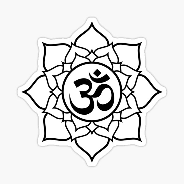 "Omkara the universal attraction" Sticker for Sale by NimRaw | Redbubble