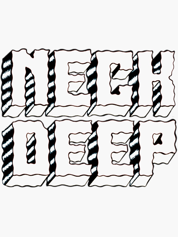 "Transparent Neck Deep " Sticker for Sale by GalaxyPDX | Redbubble