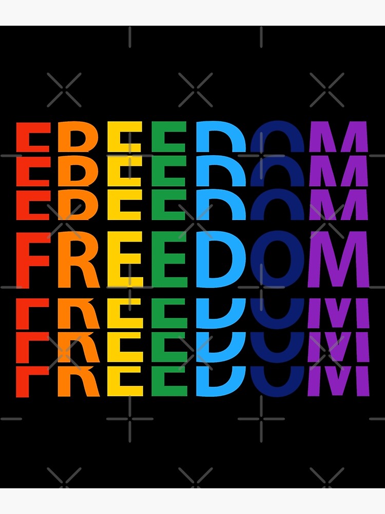 "Freedom. rainbow colors" Poster for Sale by efenem | Redbubble