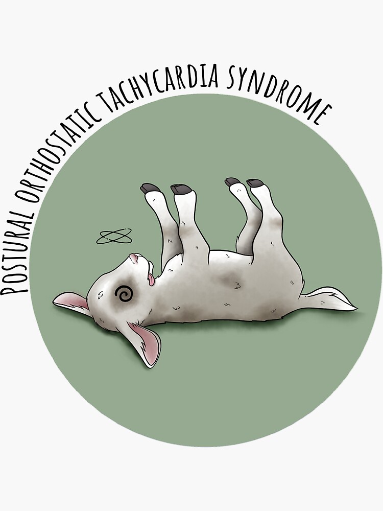 "POTS Fainting Goat" Sticker for Sale by chronicallyiwil | Redbubble