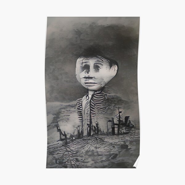 "Uncanny Valley Creepy Art" Poster for Sale by CreepyKaleidopi | Redbubble
