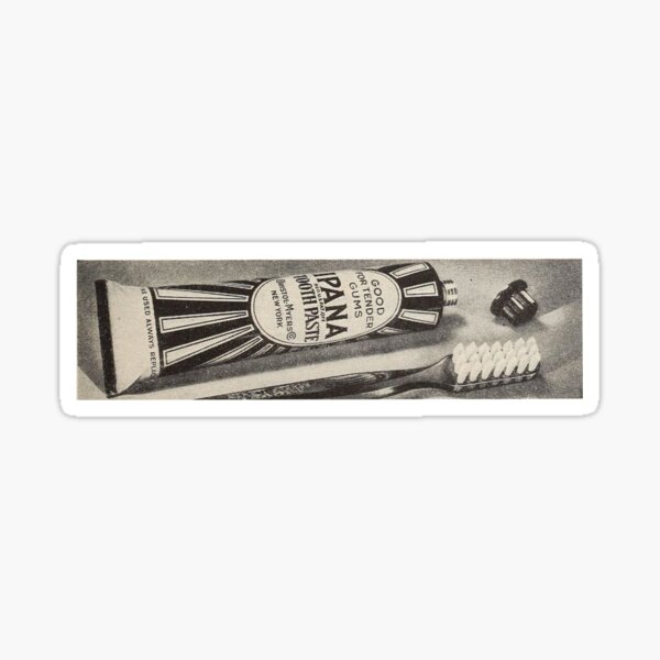 "Vintage Toothpaste Ad Retro Commercial " Sticker for Sale by ...