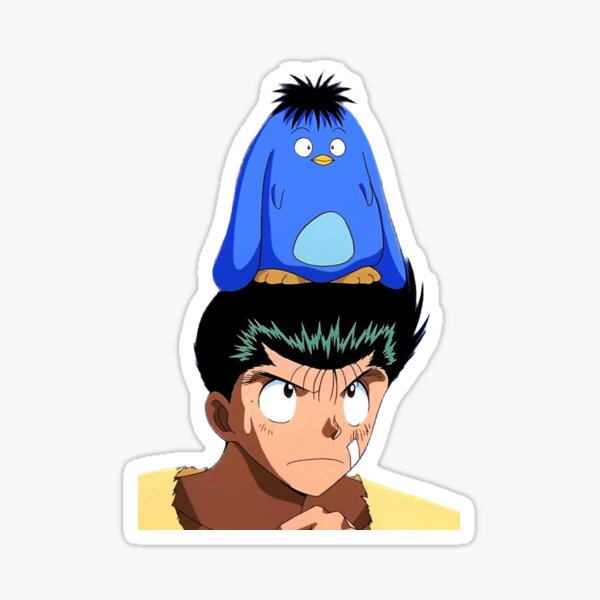 "[Yu Yu Hakusho] Yusuke and Puu" Sticker for Sale by DigitalFolks ...