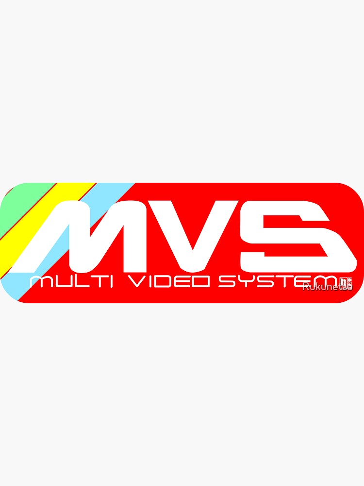 "MVS - MULTI VIDEO SYSTEM" Sticker for Sale by Rukunetsu | Redbubble