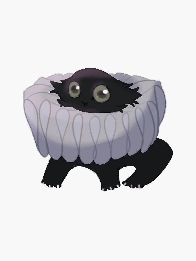 "Kevin. Victorian clown black cat" Sticker for Sale by BlindBear0 ...