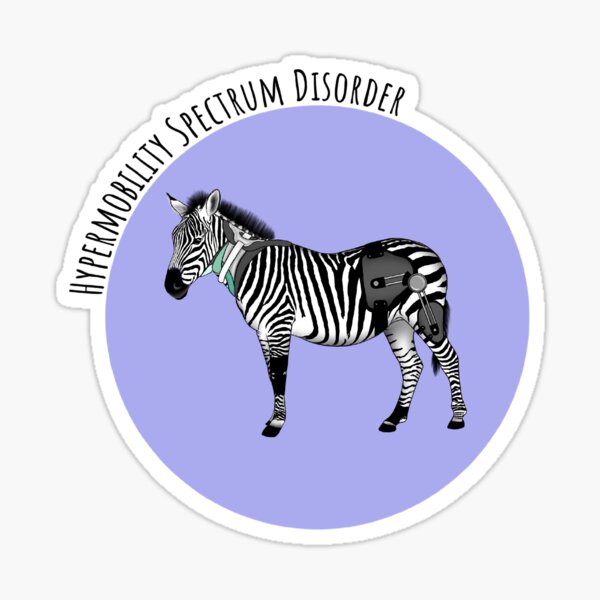 "HSD Zebra" Sticker for Sale by chronicallyiwil | Redbubble