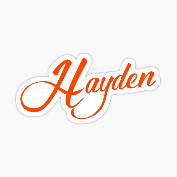 "Hayden, Funny Cool Best color art" Sticker for Sale by artdragongift ...