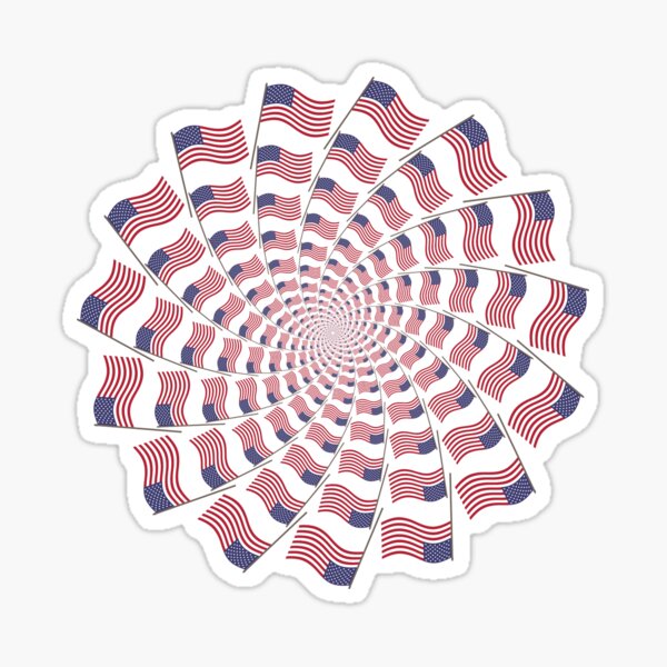 "American Flag Flag Vortex America United States" Sticker for Sale by ...