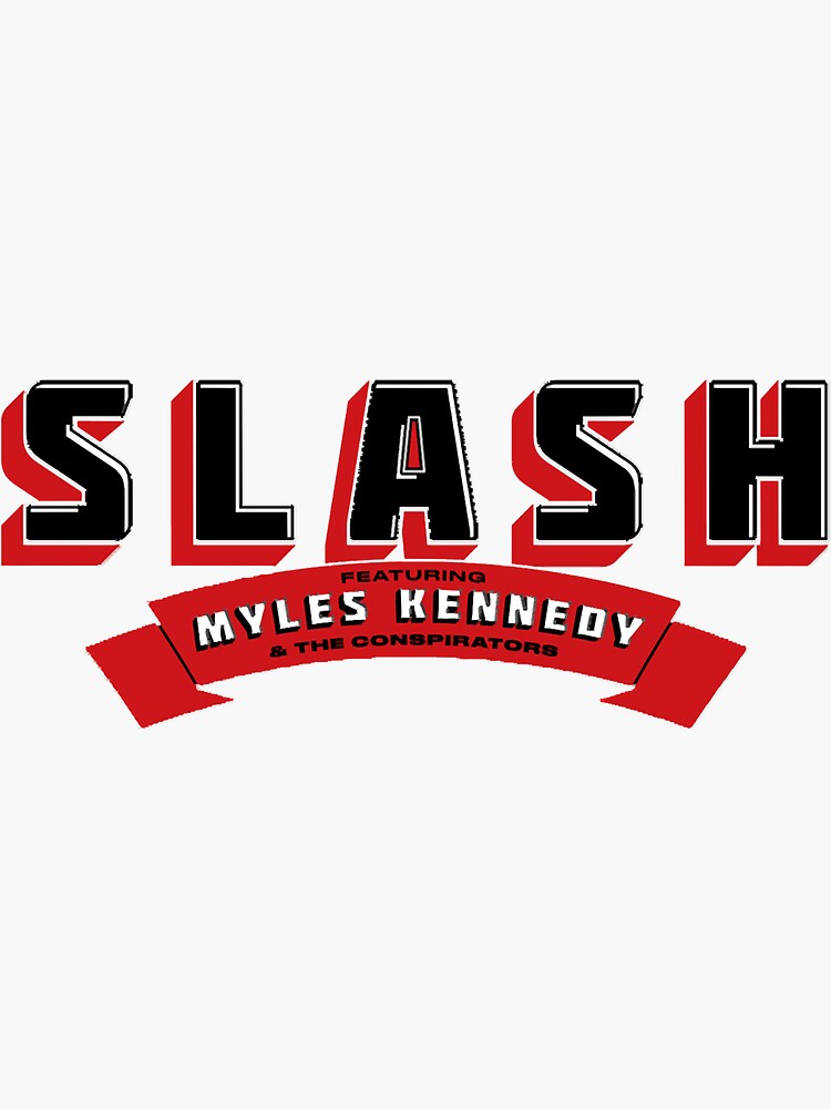 Pegatina «Logotipo de Slash Myles Kennedy, Slash con Myles Kennedy y la ...