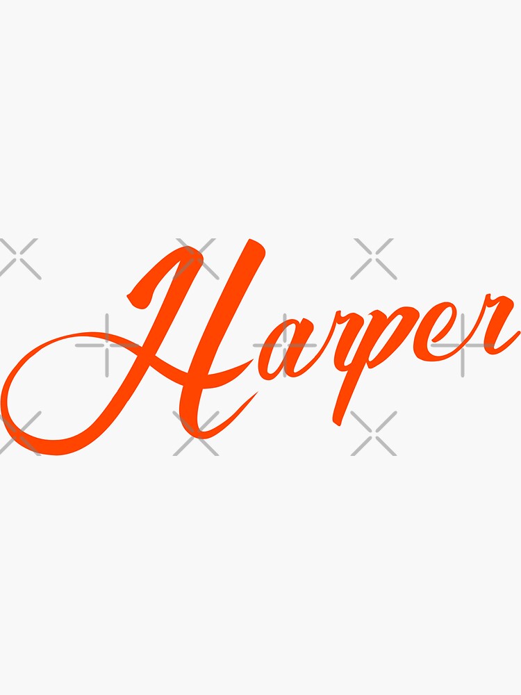 "Harper, Funny Cool Best color art" Sticker for Sale by artdragongift ...