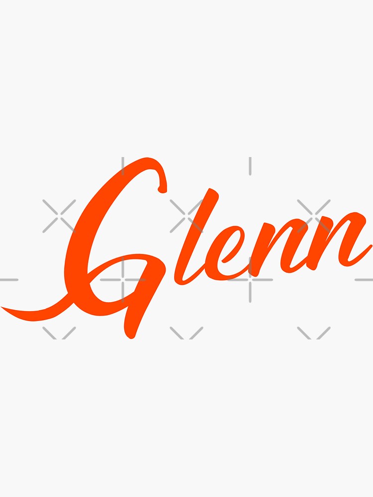 "Glenn, Funny Cool Best color art" Sticker for Sale by artdragongift ...