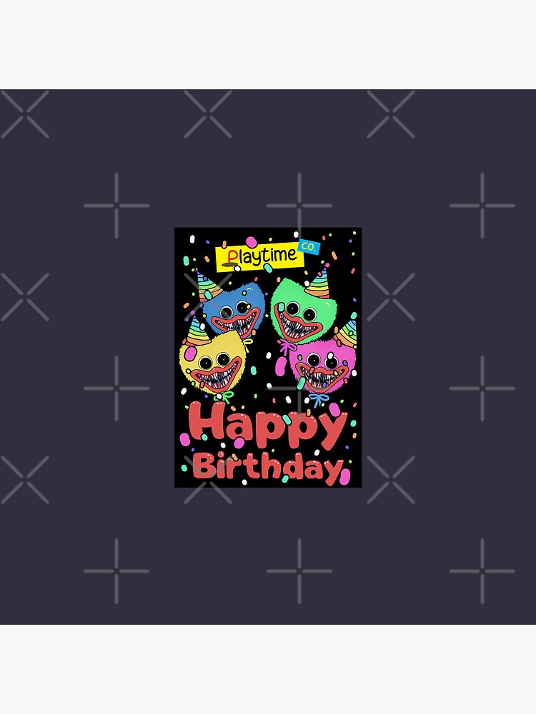 "Poppy Playtime Huggy Wuggy Playtime co Birthday Card 2 Design" Pin for ...