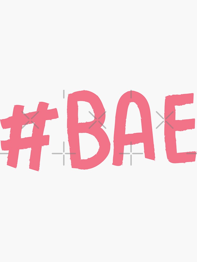 "#BAE" Sticker for Sale by funkies | Redbubble