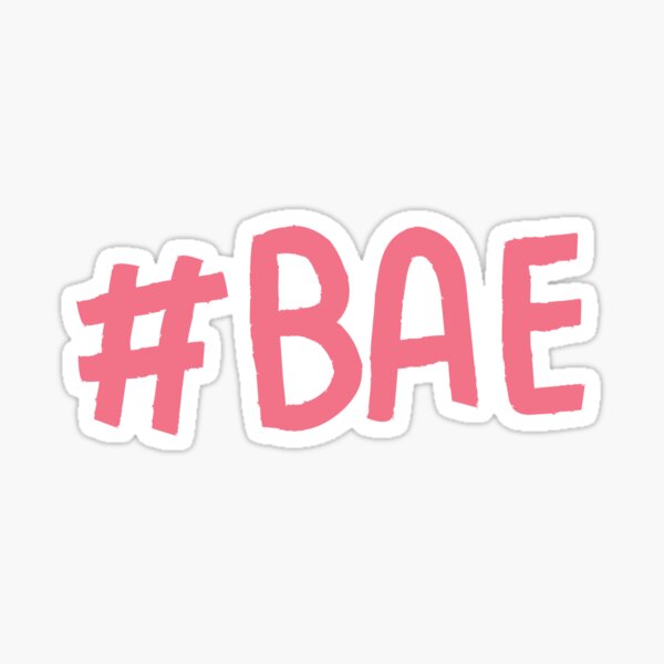 "#BAE" Sticker for Sale by funkies | Redbubble