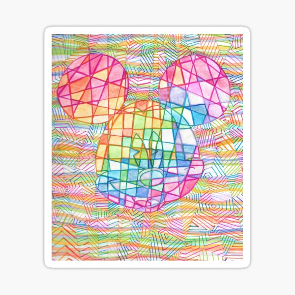"Retro Aesthetic Magical Mouse Print" Sticker for Sale by itsmrbunbury ...
