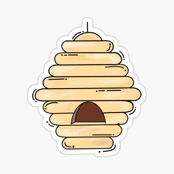 "Bee hive" Sticker for Sale by abbyghanayem | Redbubble