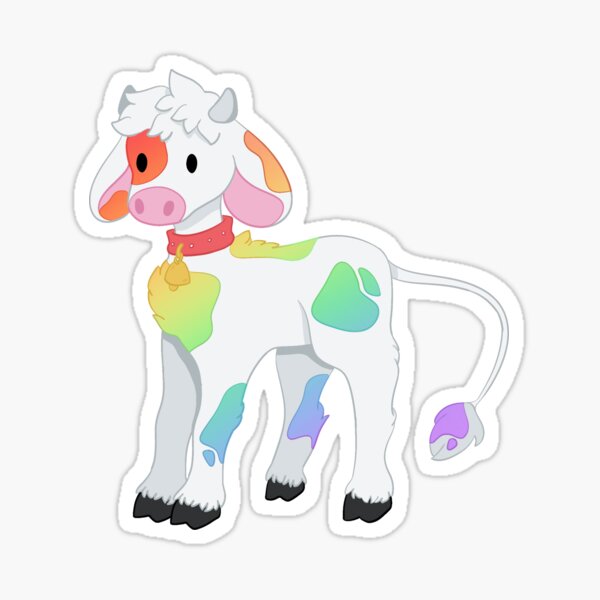 "Pride Cow" Sticker for Sale by Soyermilk | Redbubble