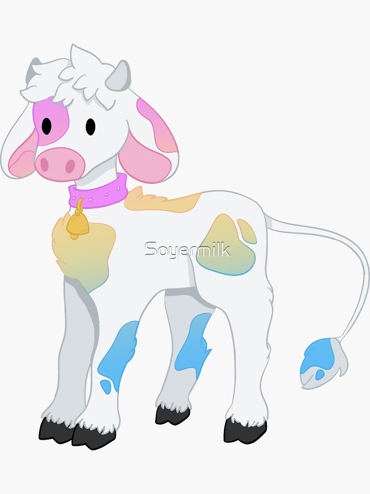 Pansexual Cow Sticker For Sale By Soyermilk Redbubble
