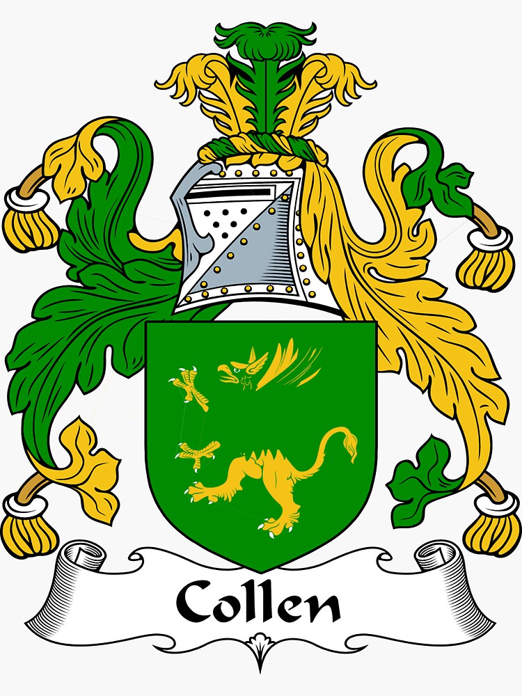"Collen or Collings" Sticker for Sale by HaroldHeraldry | Redbubble