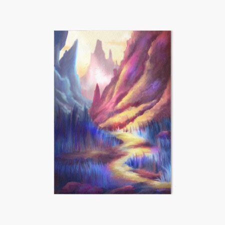 "Color Changing Landscape Illustration" Art Board Print for Sale by ...
