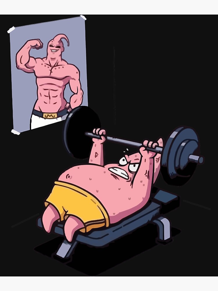 Póster for Sale con la obra «Majin buu vs patrick divertido gimnasio motivacional» de Lopez345 ...