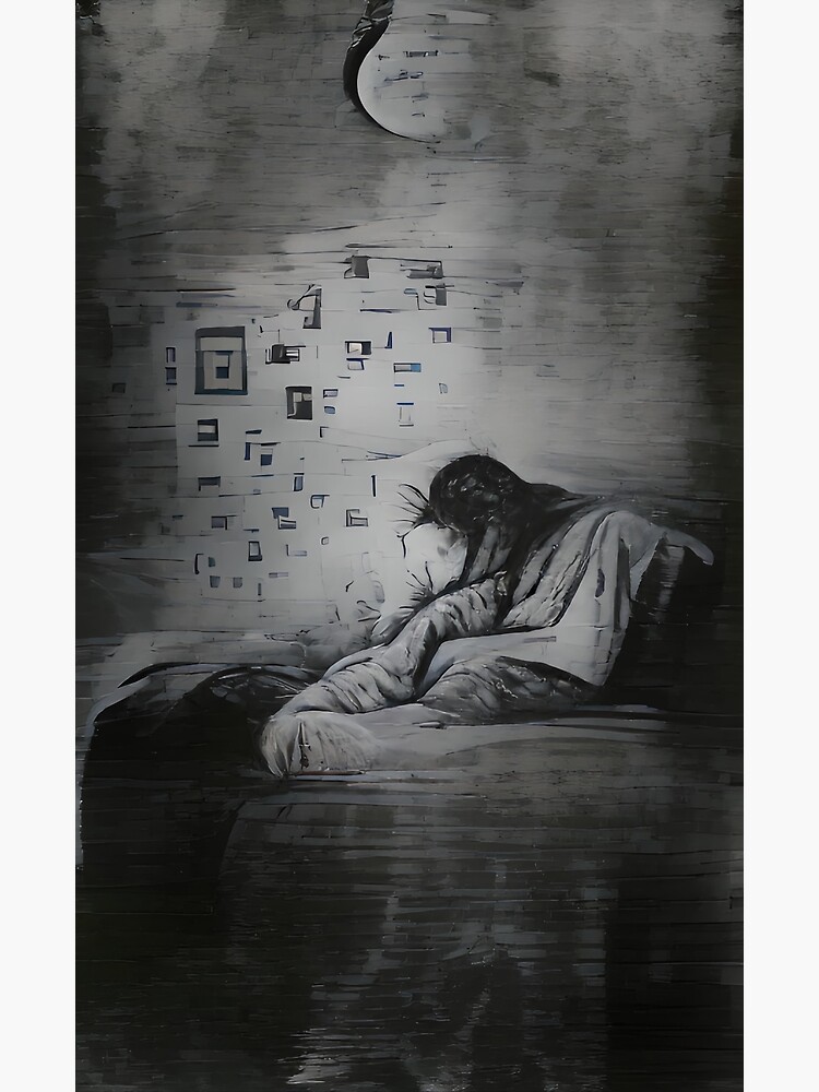 "Alone Creepy Abstract Art" Poster for Sale by CreepyKaleidopi | Redbubble