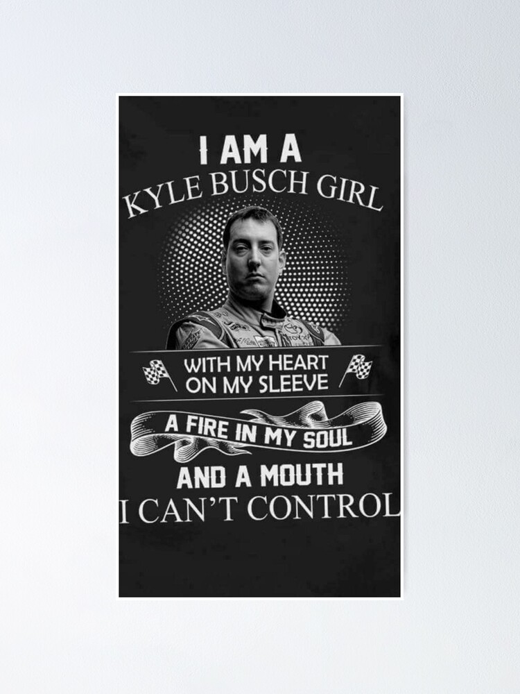 "kyle busch racing" Poster for Sale by Ximinghoo00 | Redbubble