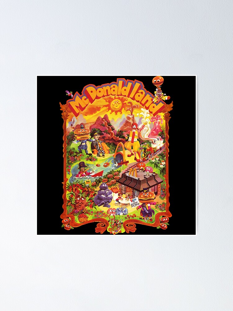"McDonaldland Vintage Cast Map Poster" Poster for Sale by Fstehhu6120 ...