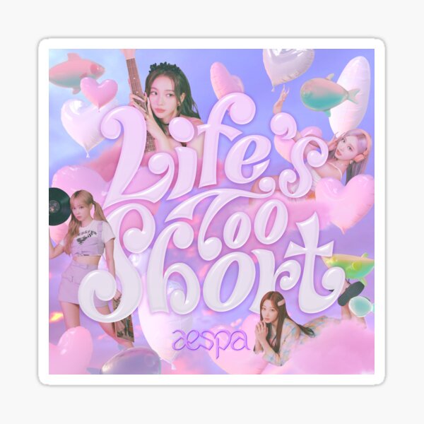 Aespa Lifes Too Short Girls Album Sticker For Sale By Mondongos Redbubble