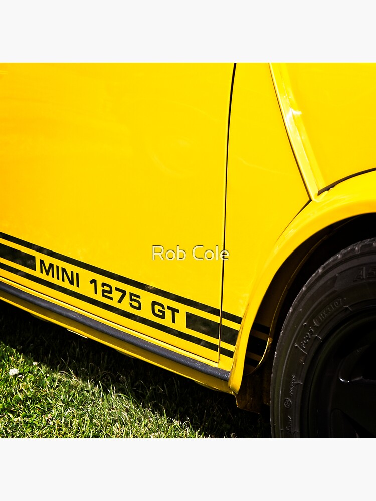 "Bright Yellow Mini" Sticker for Sale by robcole | Redbubble
