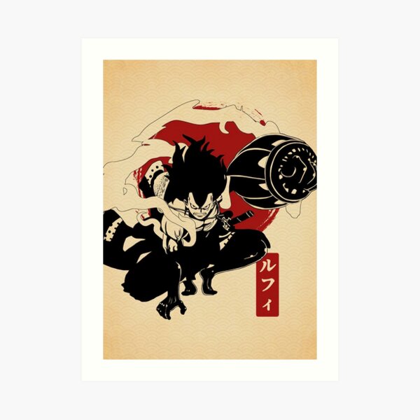 "Luffy One Piece Wano" Art Print for Sale by BrendaRodrig43 | Redbubble