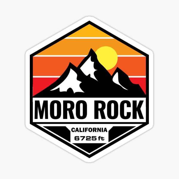 "Moro rock mountain sequoia national park california" Sticker for Sale ...