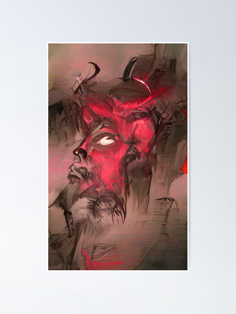 "Devil in the Details Creepy Abstract Art" Poster for Sale by ...
