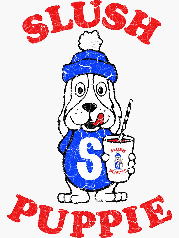 "Slush Puppie logo Vintage" Sticker for Sale by RockyVerdugs | Redbubble