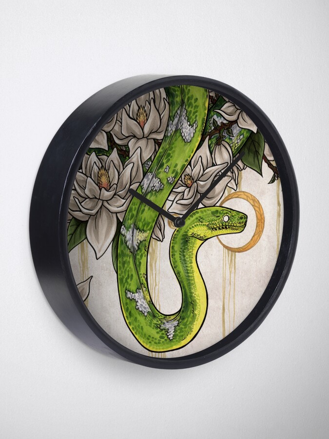 "Snake" Clock for Sale by kiriska | Redbubble