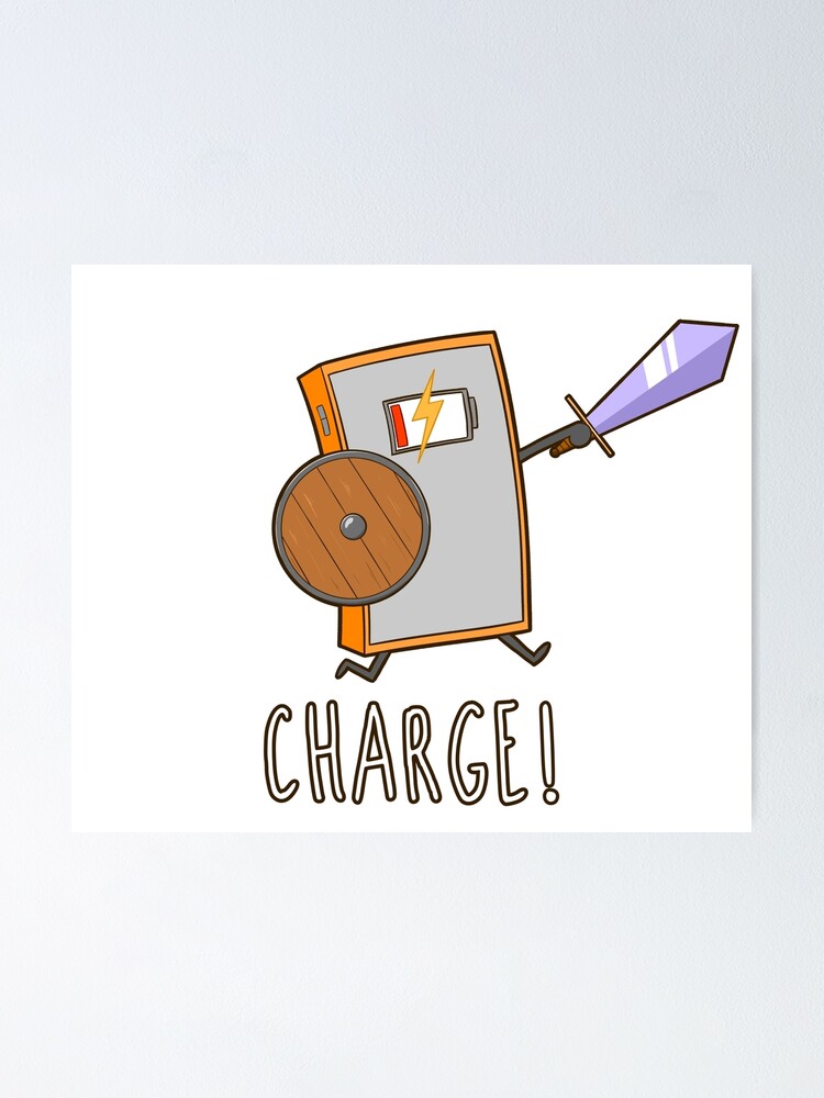 "Phone Charging" Poster for Sale by DynieKid | Redbubble