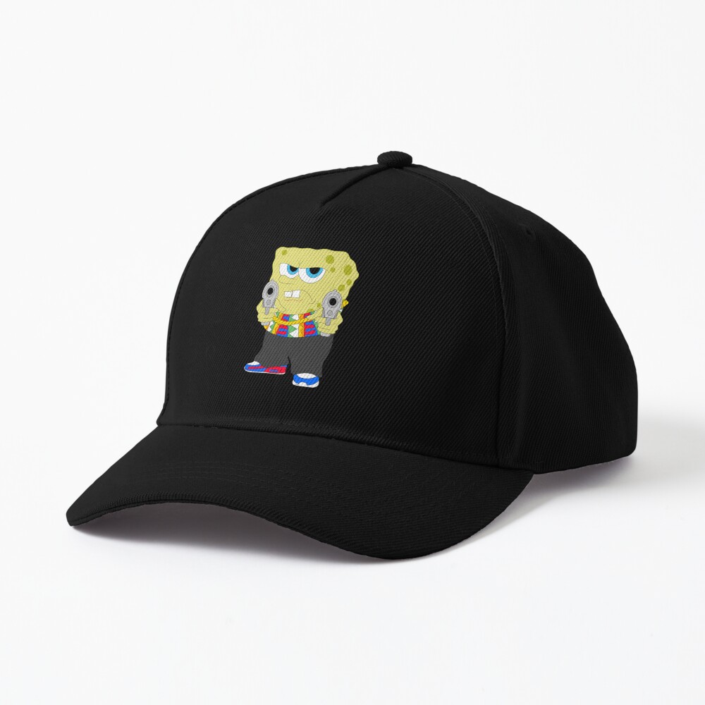 "Gangster Spongebob meme 90s Thug Cartoon Drip meme " Cap for Sale by ...