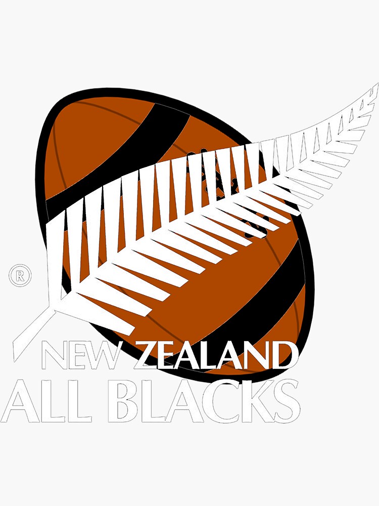 "NEW ZEALAND ALL BLACKS RUGBY" Sticker for Sale by sinyoirawaan | Redbubble