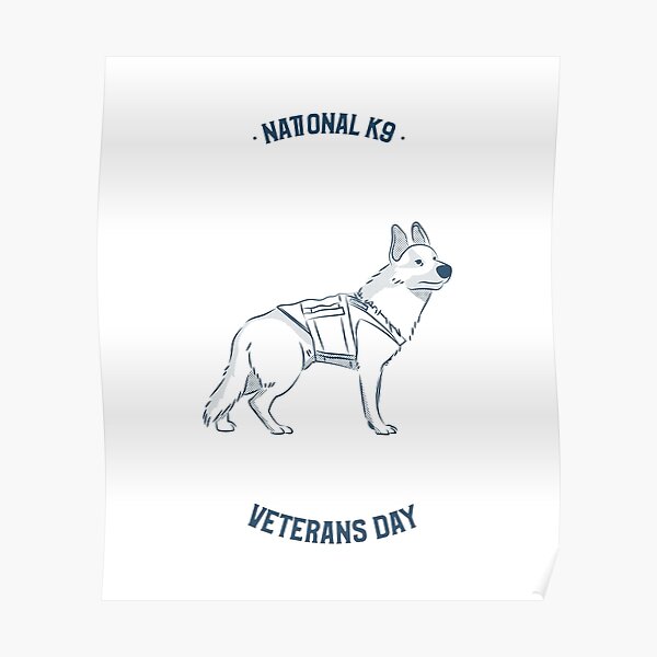 "National K9 " Poster for Sale by tanveerhussain | Redbubble