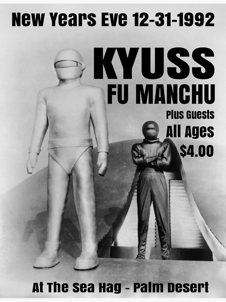 "KYUSS Manchu " Sticker for Sale by wildcatBLACK | Redbubble