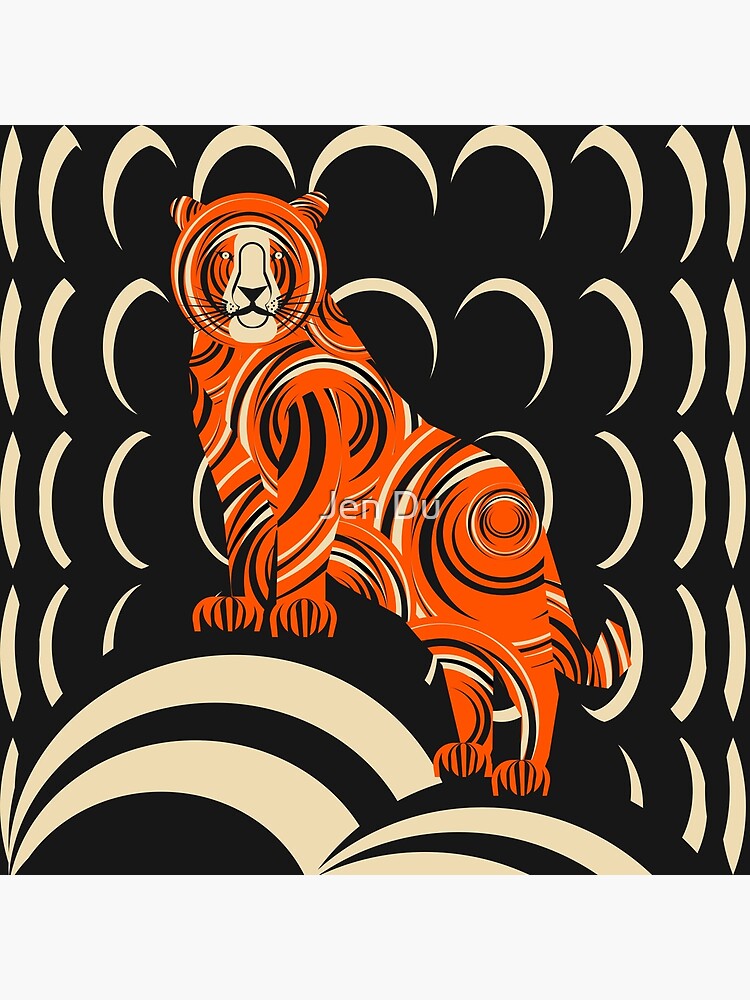 "Roar Like a Tiger Illustration" Poster for Sale by jendujendu | Redbubble