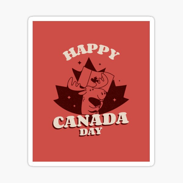 "Happy Canada Day Proud Canadian" Sticker for Sale by sechovicz | Redbubble
