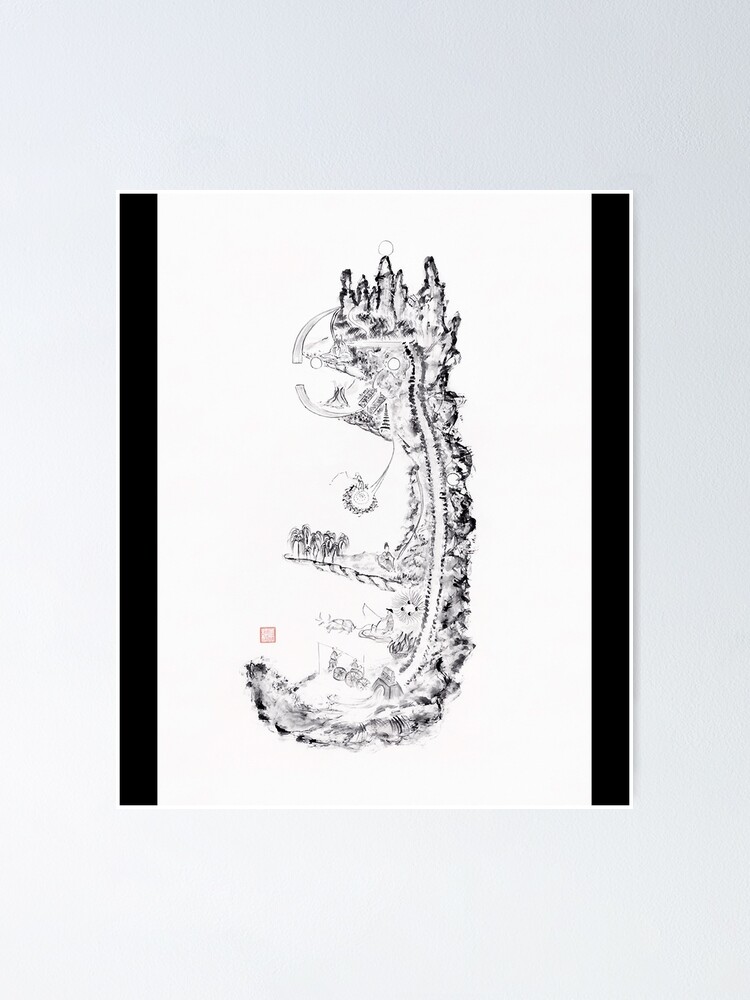 "Daoist Classical Nei Jing Tu Chart of Inner Alchemy Landscape in Nei ...