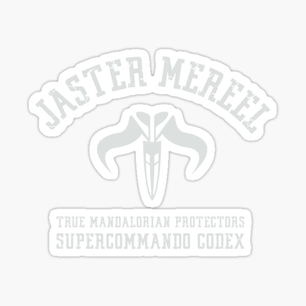 "JASTER MEREEL GREY" Sticker for Sale by davidsblanco | Redbubble
