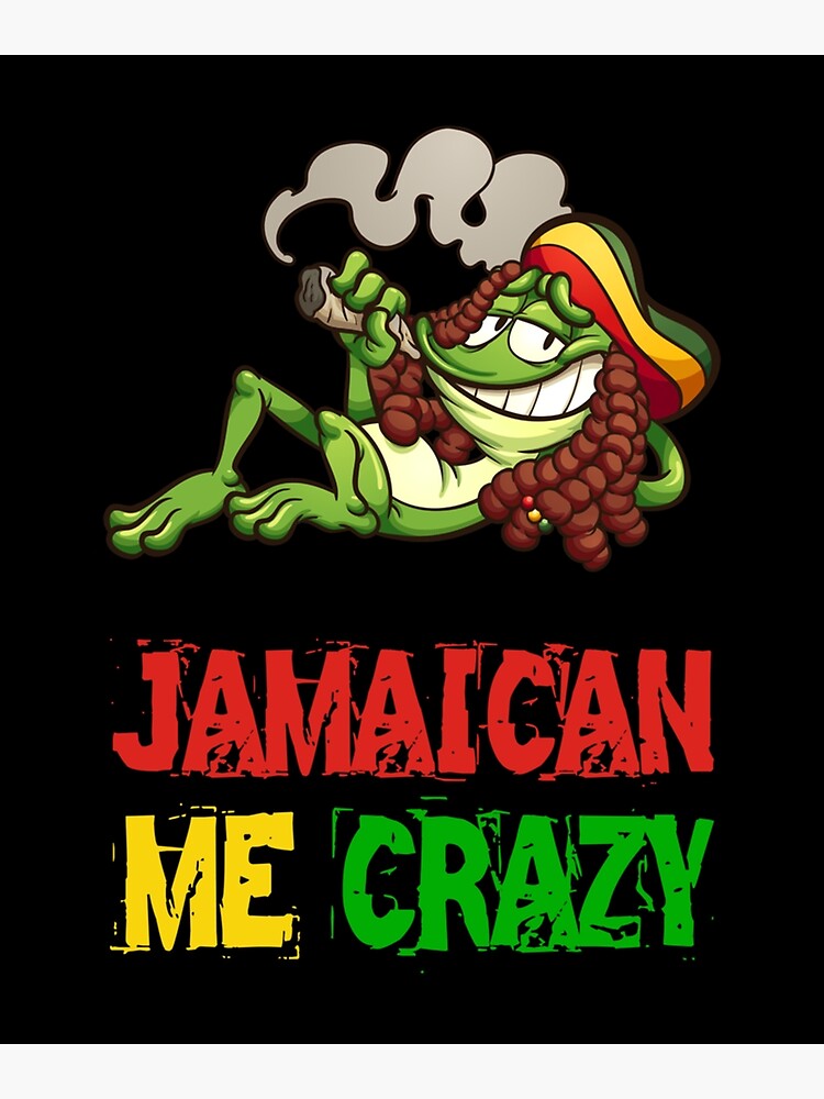Póster Jamaican Me Crazy Camisa De La Bandera De Jamaica Para Hombres Y Mujeres De