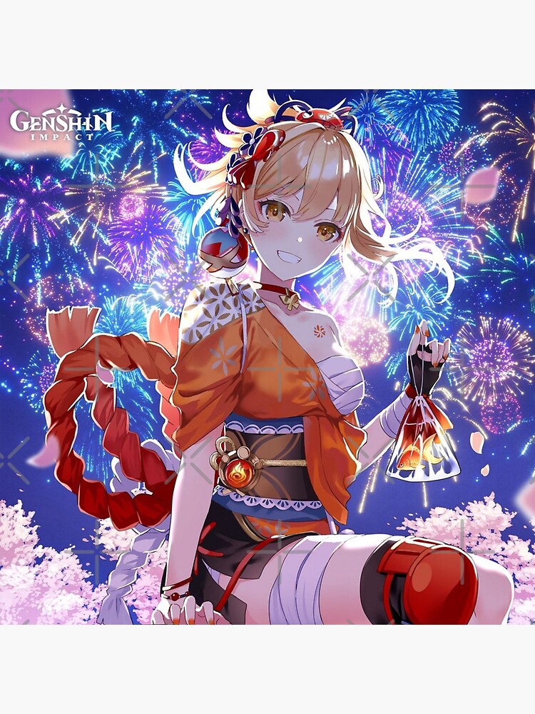 "Yoimiya - Alles Gute zum Geburtstag - Genshin Impact" Poster von ...