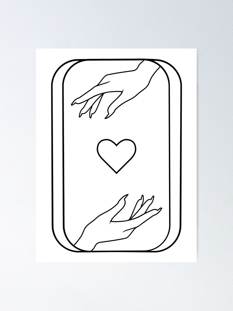 "Handle with Care (Black Line Art)" Poster for Sale by ObsidianDaz ...