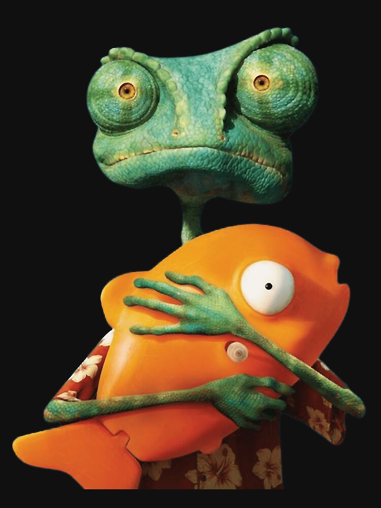 "Rango holding a fish " T-shirt for Sale by duguayshoughr | Redbubble ...